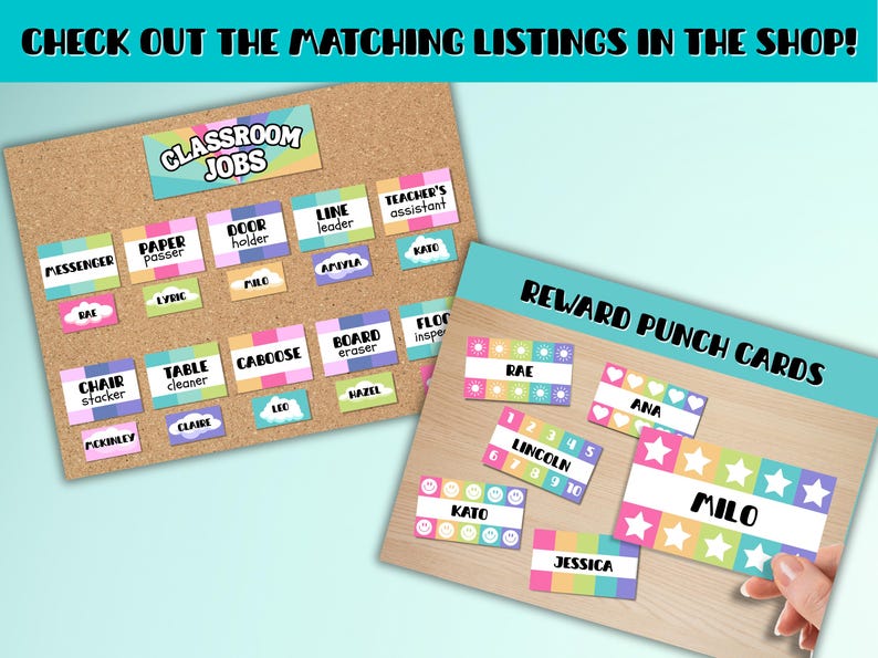 Editable Rainbow Classroom Birthdays Display - Etsy