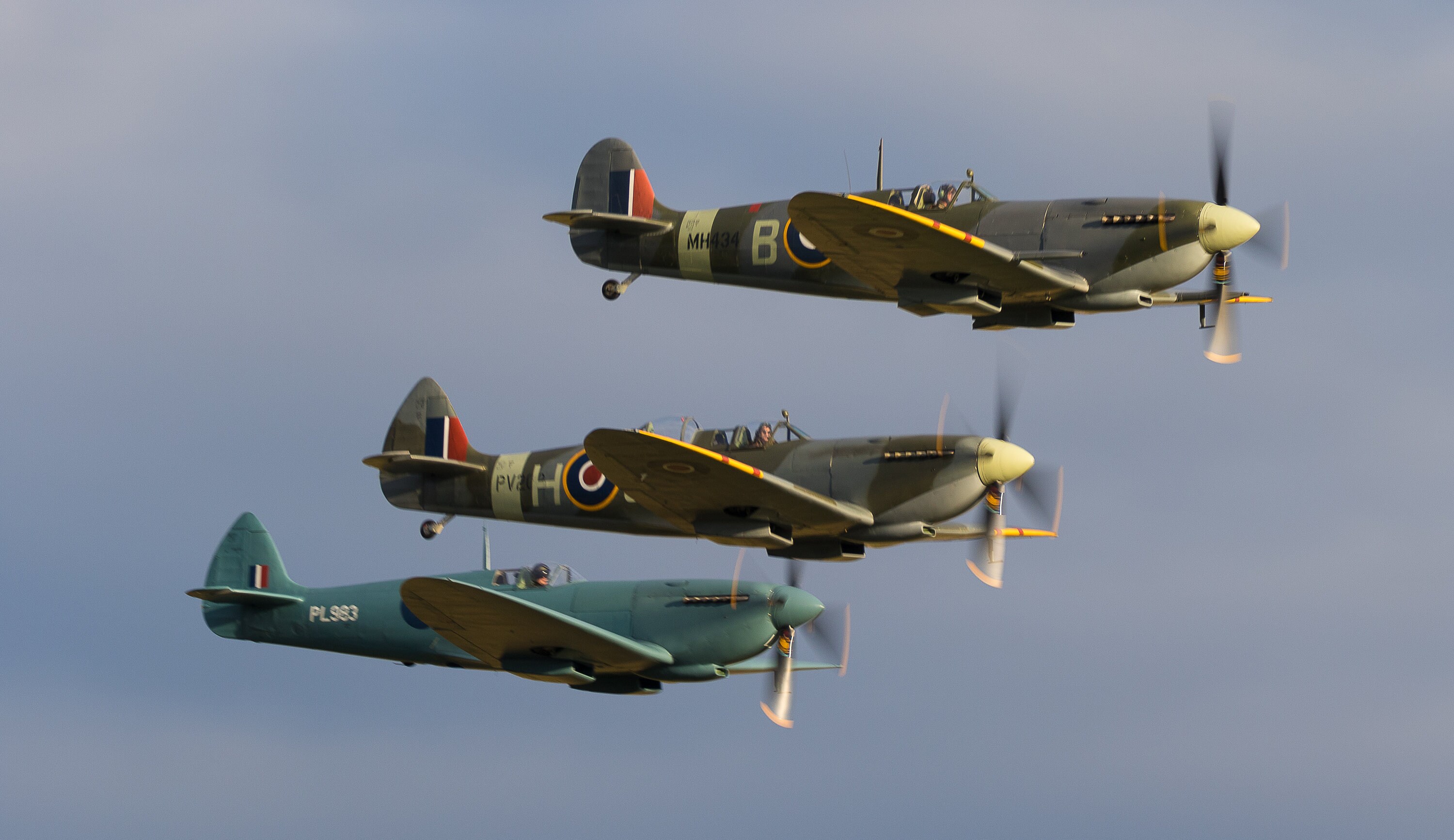 Spitfire Formation 1 - Digital Download, Print Your Own, PC Wallpaper ...