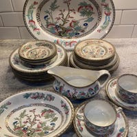 Vintage 1950's - 60's Set of 3 Johnson Brothers Indian Tree 10 Inch ...