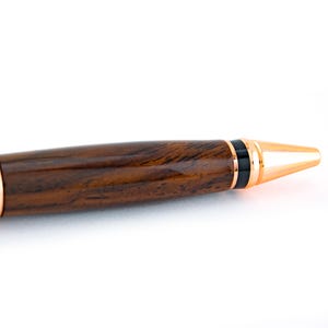 Big Ben Style Ballpoint Twist Pen With Cocobolo Wood & Copper Trim - Etsy