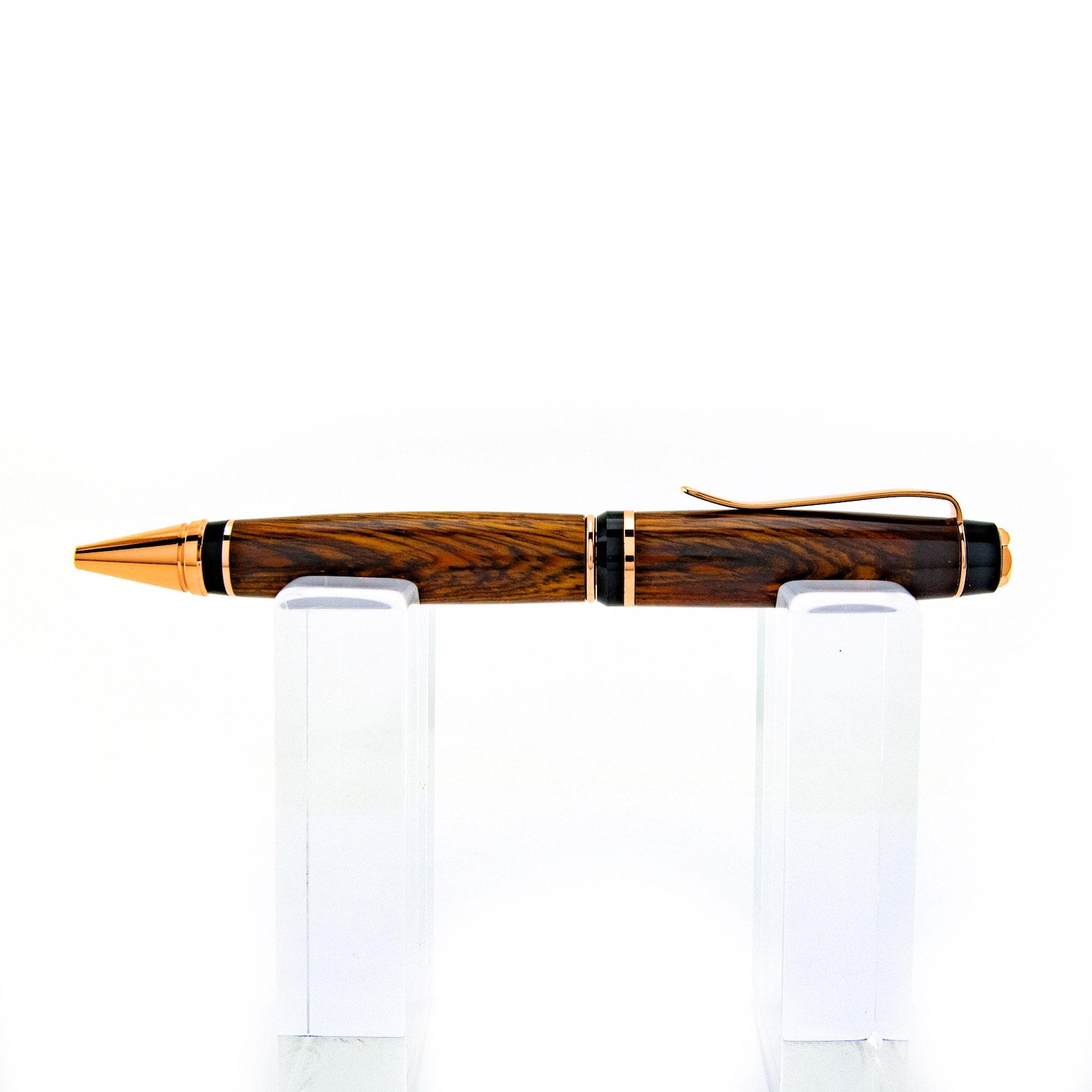 Big Ben Style Ballpoint Twist Pen With Cocobolo Wood & Copper Trim - Etsy