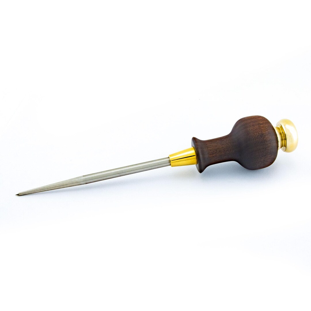 Scratch Awl Tool Artisan Crafted Texas Ebony Wood Brass Fittings - Etsy