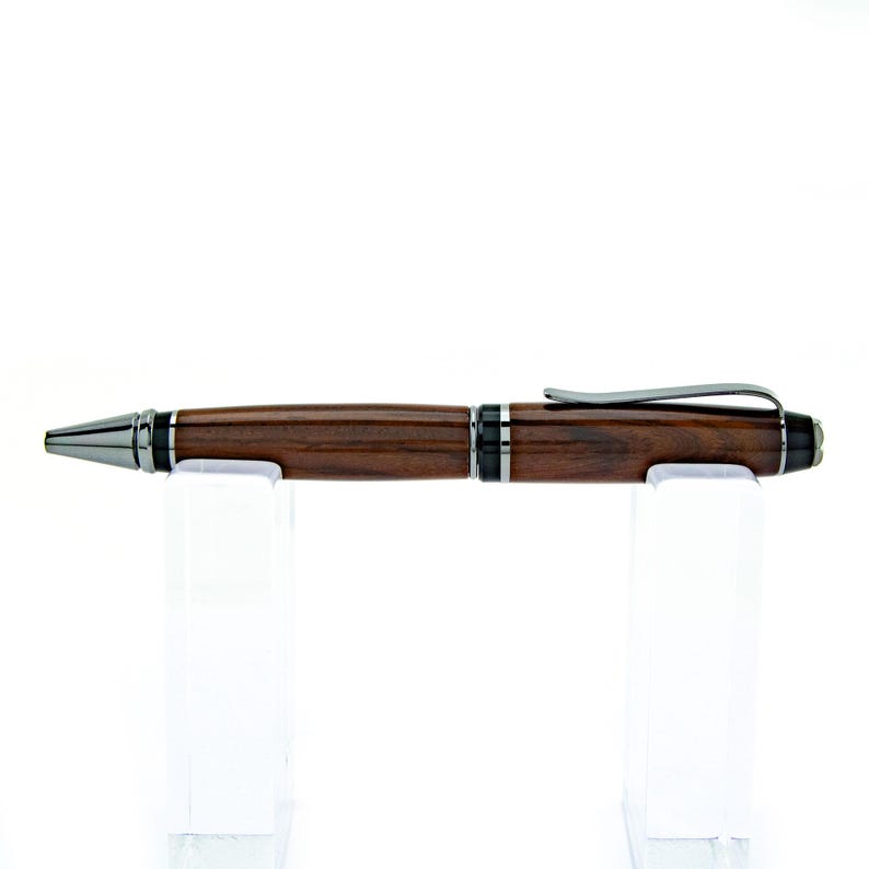 Big Ben Style Ballpoint Twist Pen With Cocobolo Wood & Platinum Trim - Etsy