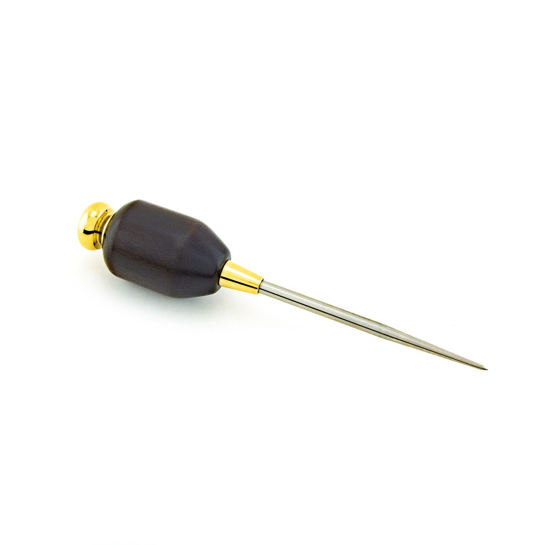 Scratch Awl Tool Artisan Crafted Texas Ebony Wood Brass Fittings - Etsy