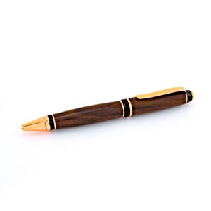 Big Ben Style Ballpoint Twist Pen With Cocobolo Wood & Copper Trim - Etsy