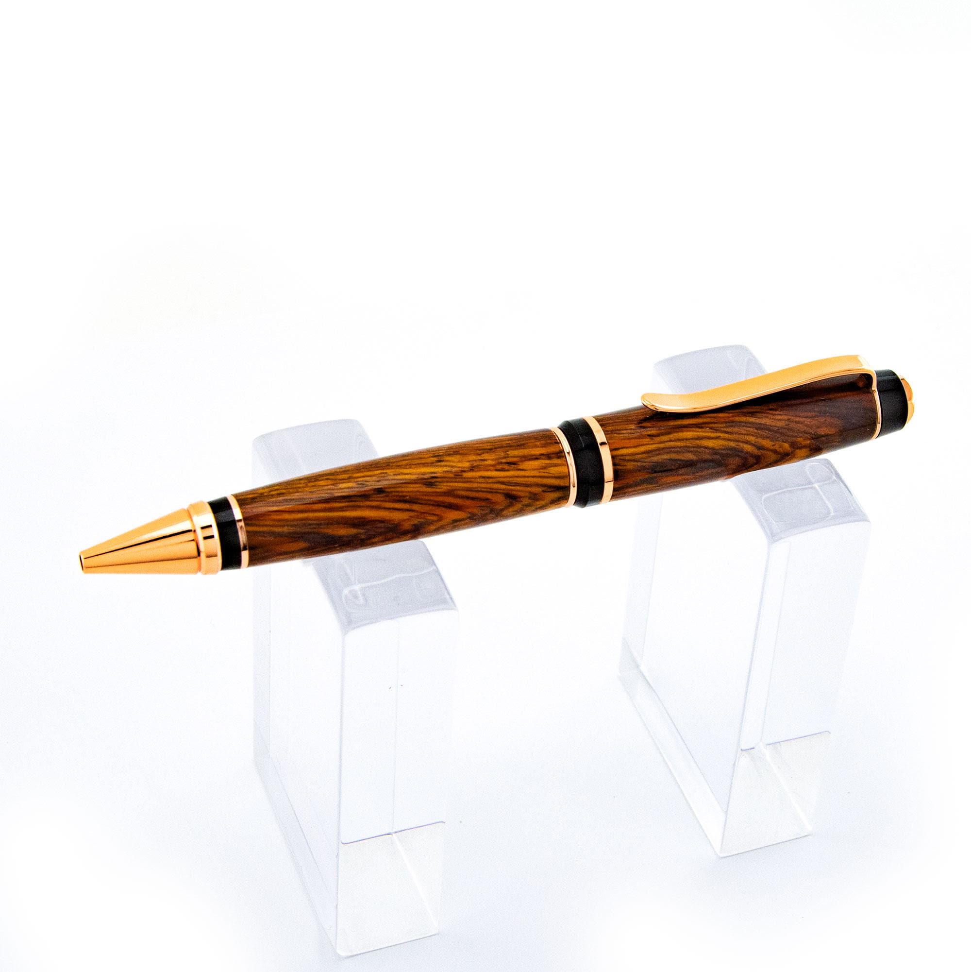 Big Ben Style Ballpoint Twist Pen With Cocobolo Wood & Copper Trim - Etsy