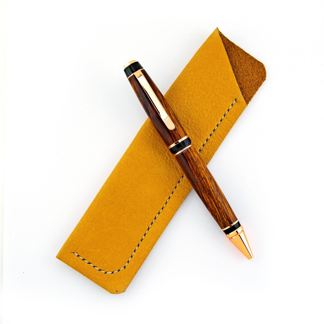 Big Ben Style Ballpoint Twist Pen With Cocobolo Wood & Copper Trim - Etsy