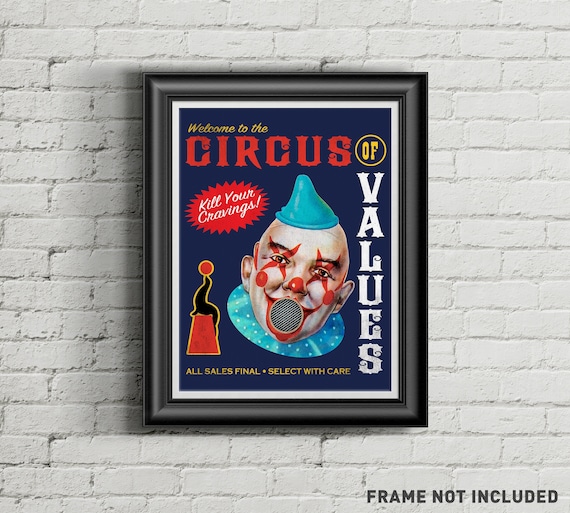Circus of Values Poster - Etsy