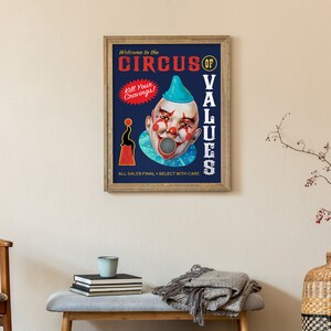 Circus of Values Poster - Etsy