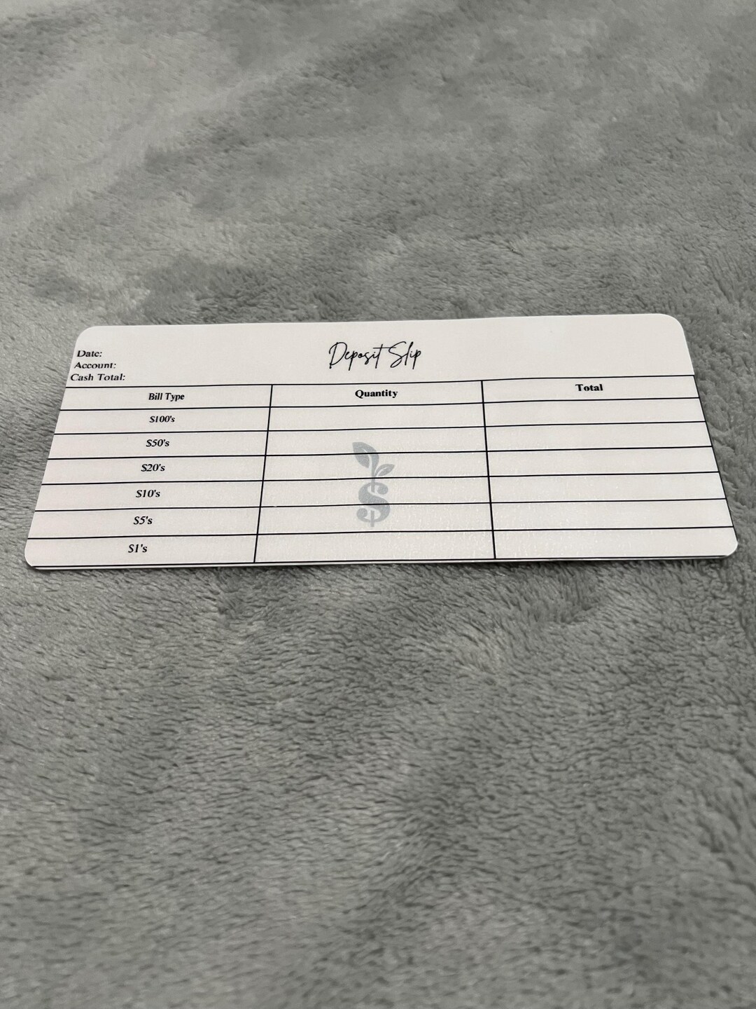 Elegance Redefined: Reusable Deposit Slip Eco-chic Banking Accessory - Etsy