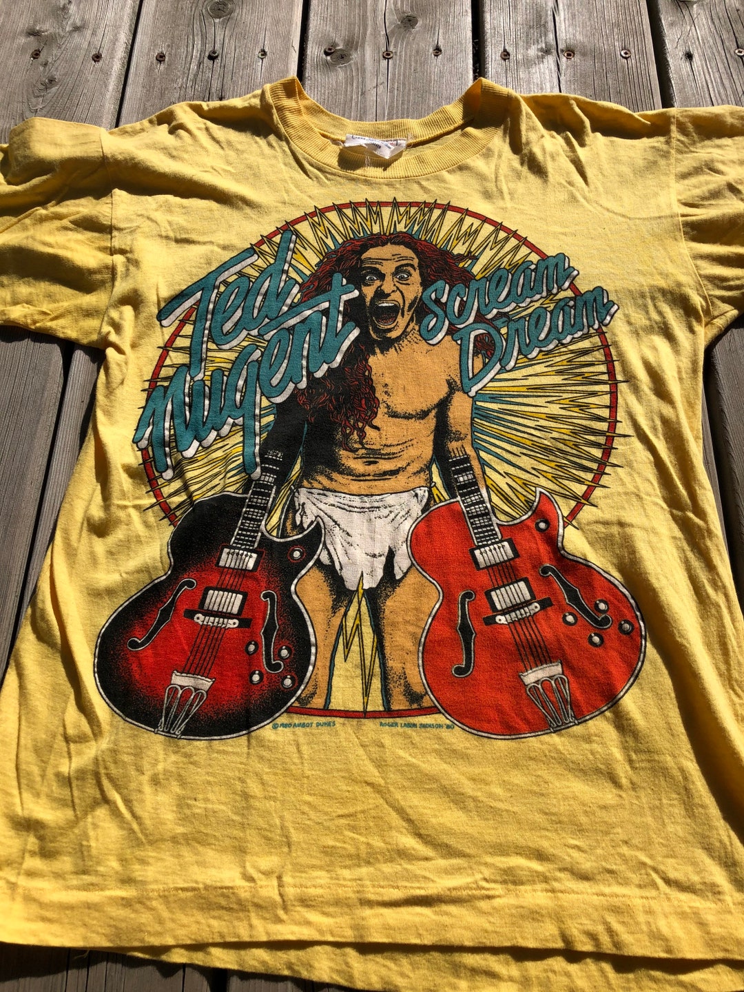 Vintage Ted Nugent 1980 Scream Dream T-shirt - Etsy