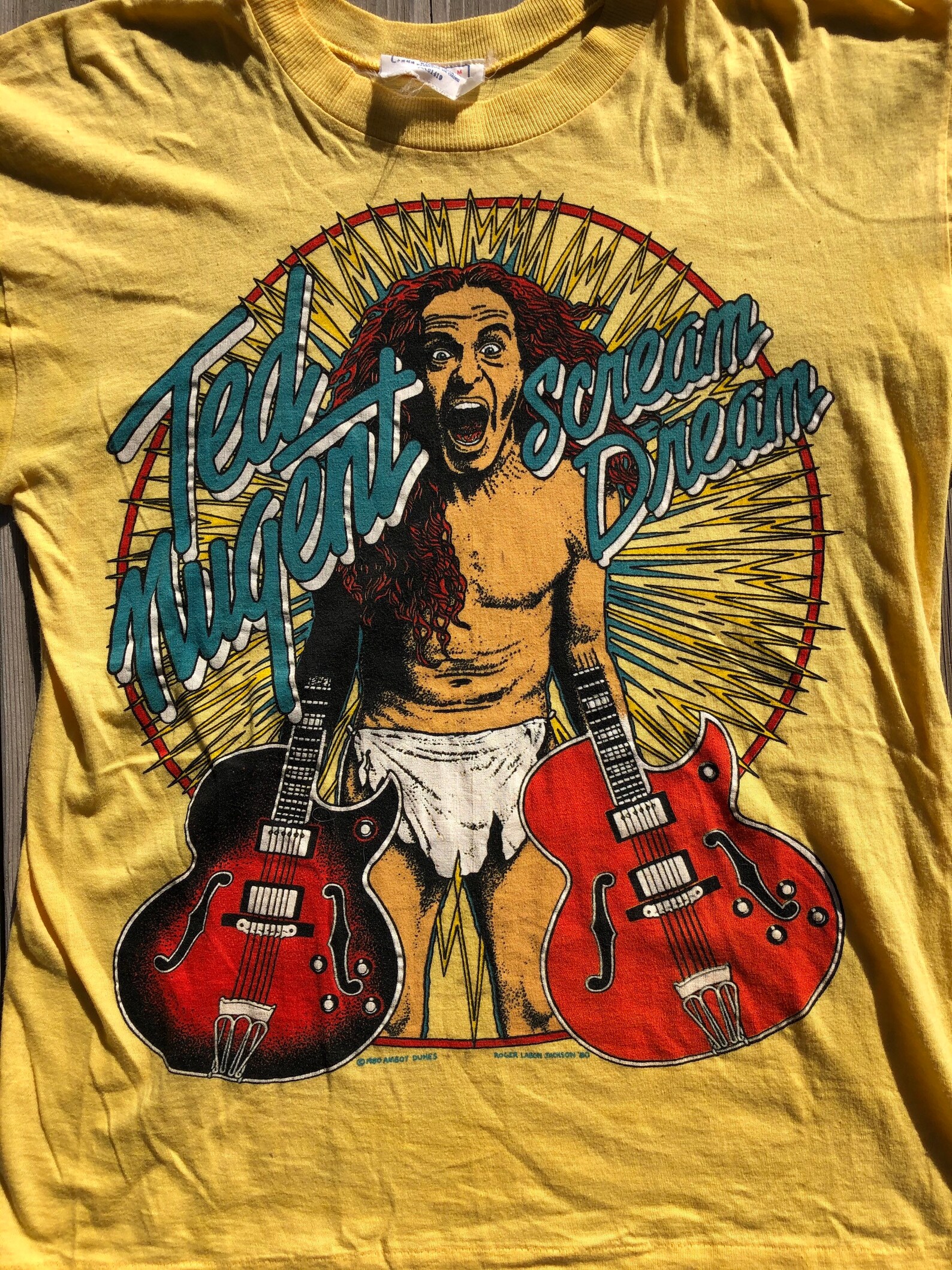 Vintage Ted Nugent 1980 Scream Dream T-shirt - Etsy UK