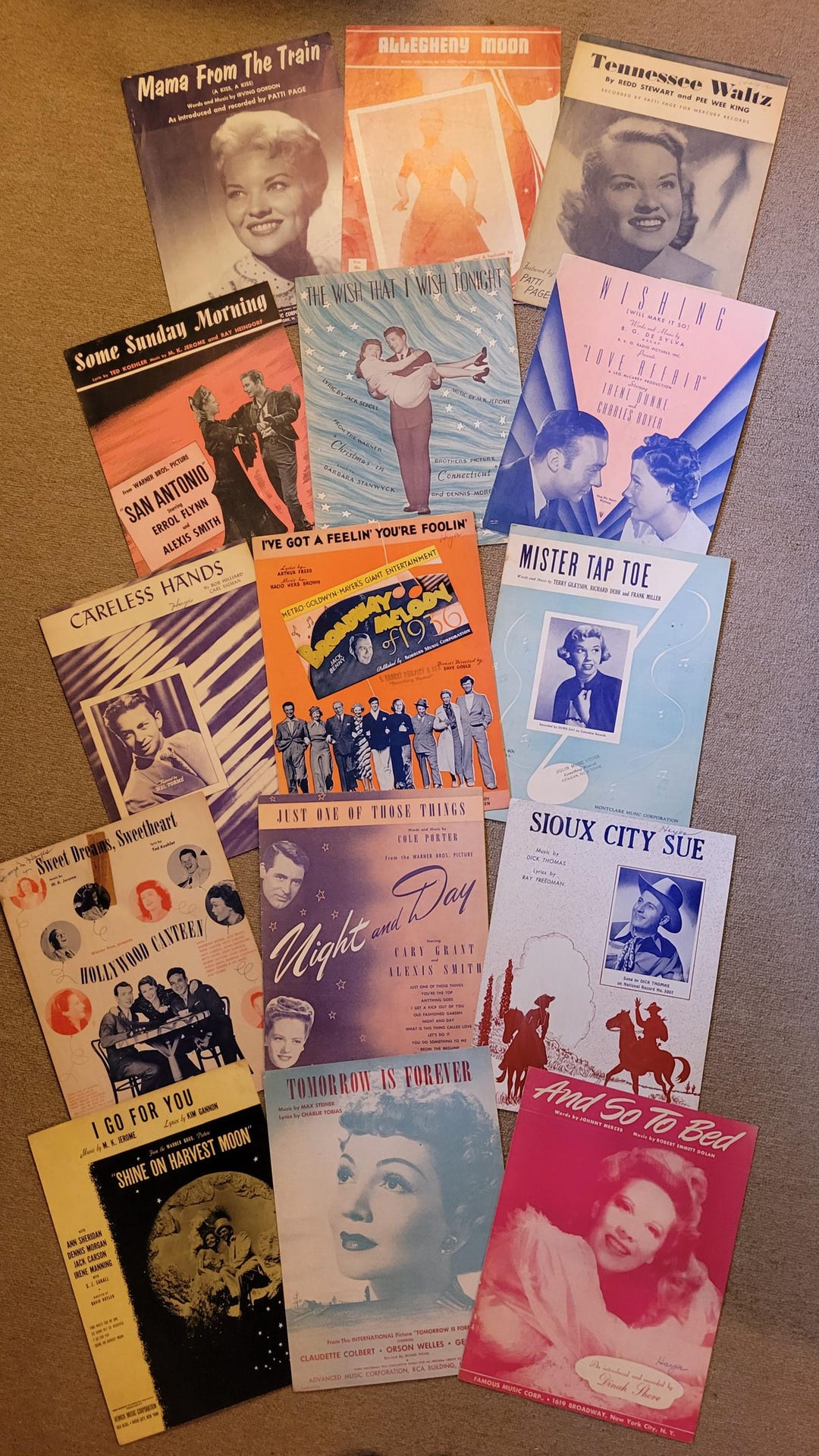 Vintage Sheet Music 1930s, '40s and '50s, Be Sure to View the Photos ...