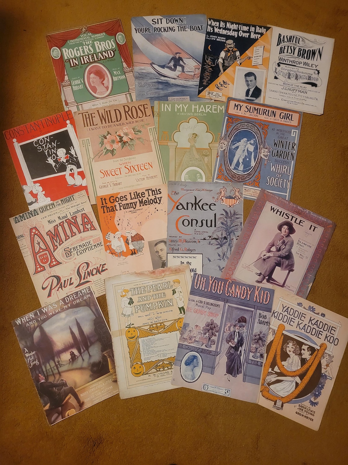 Early 1900s Collectible Art on Vintage Sheet Music - Etsy