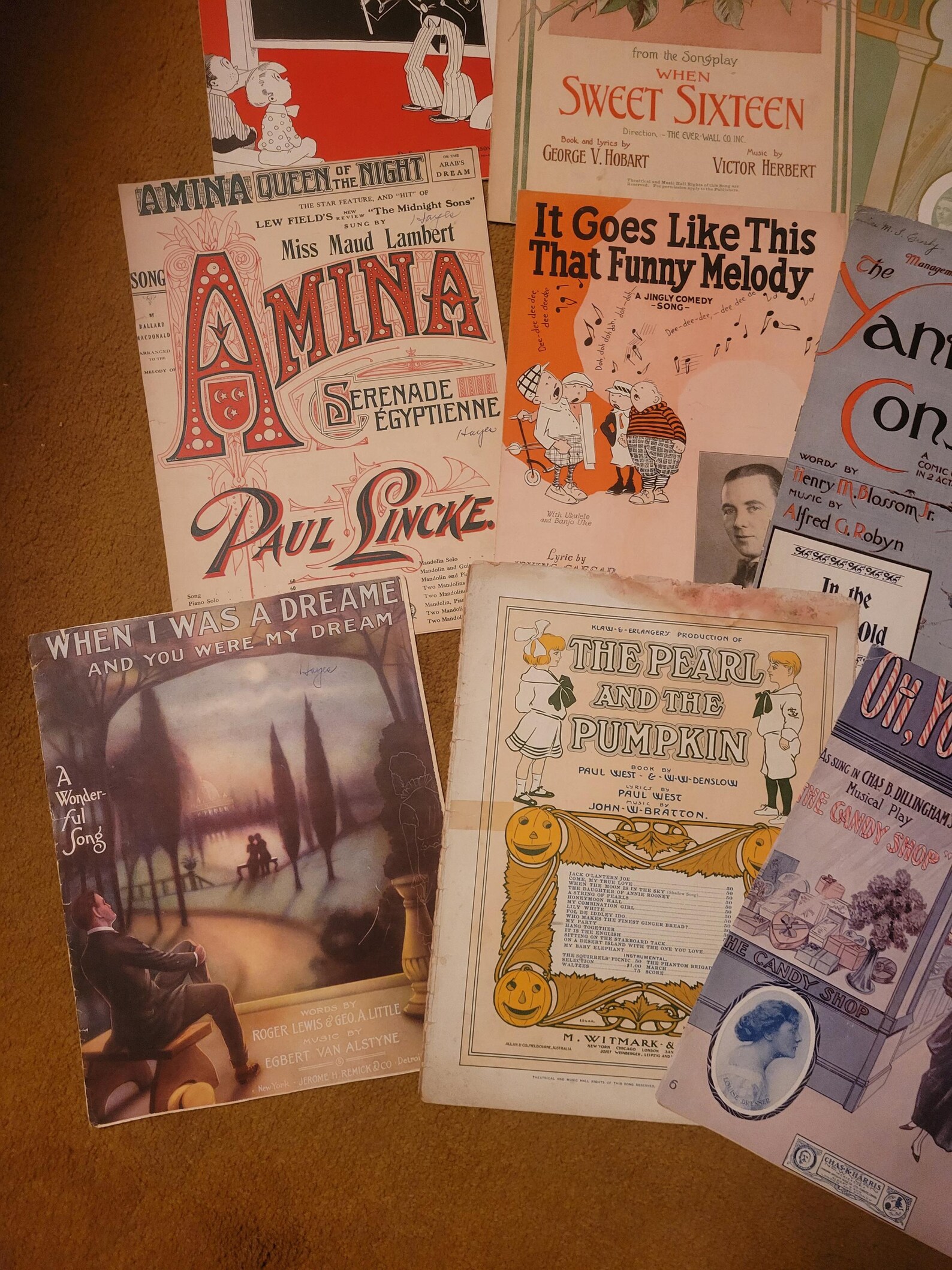 Early 1900s Collectible Art on Vintage Sheet Music - Etsy