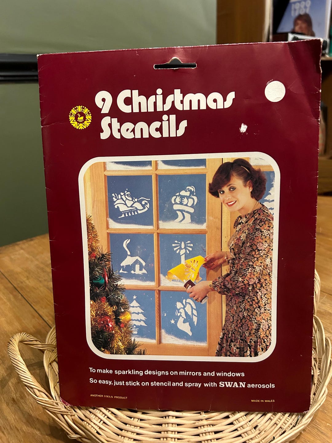 Vintage Kitsch Christmas Window Stencils in Original Packaging - Etsy