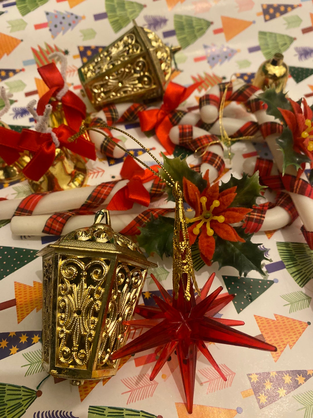 Vintage Kitsch Christmas Tree Decorations - Etsy