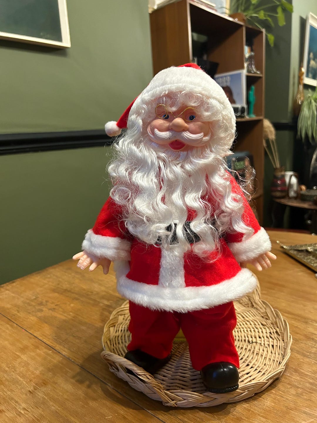 Large Vintage Kitsch Santa - Etsy