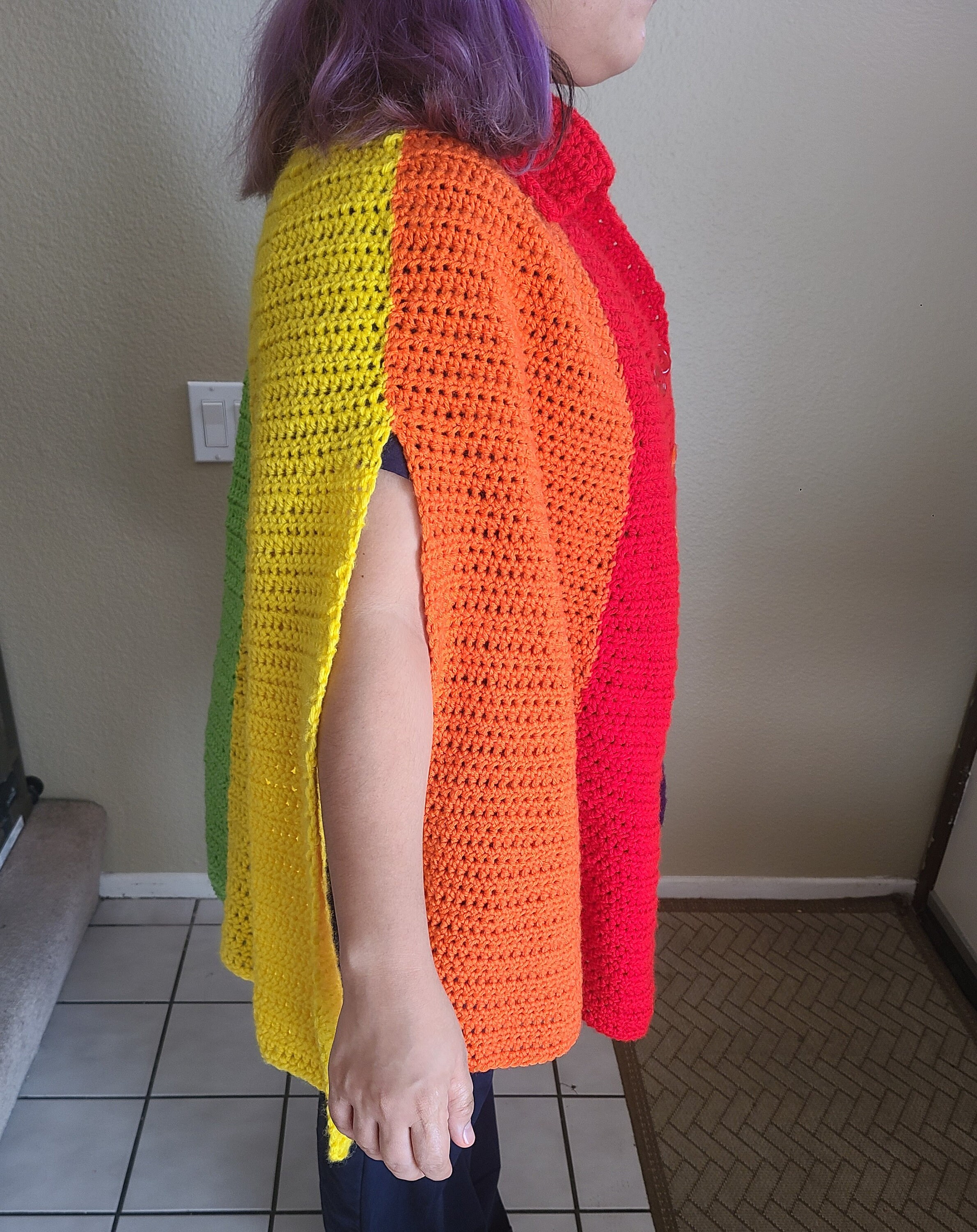 Vintage Crochet Cape Pattern - Etsy