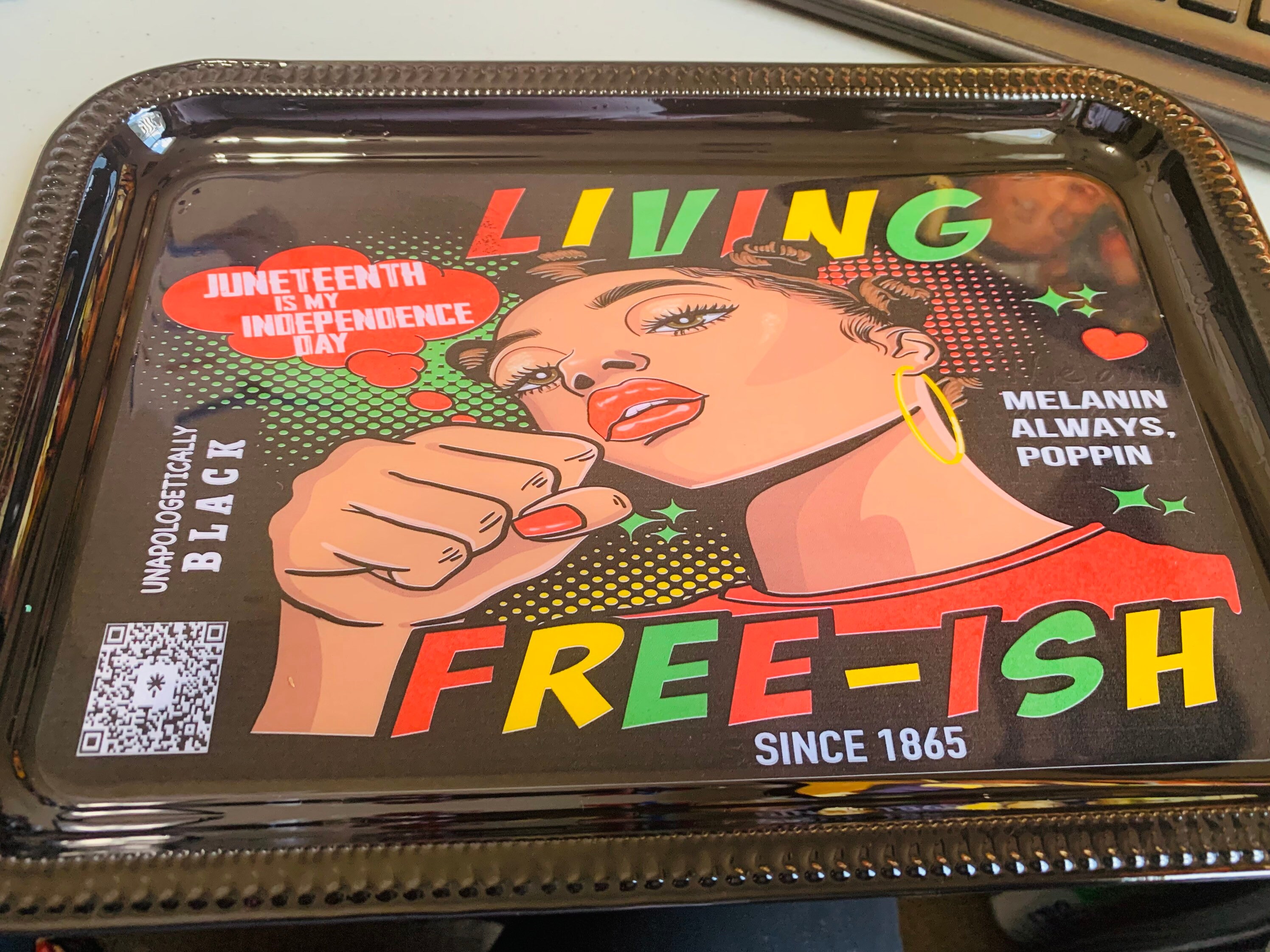 Rolling Tray, Juneteenth Inspired Weed Tray, Beauty Tray, Purple and ...