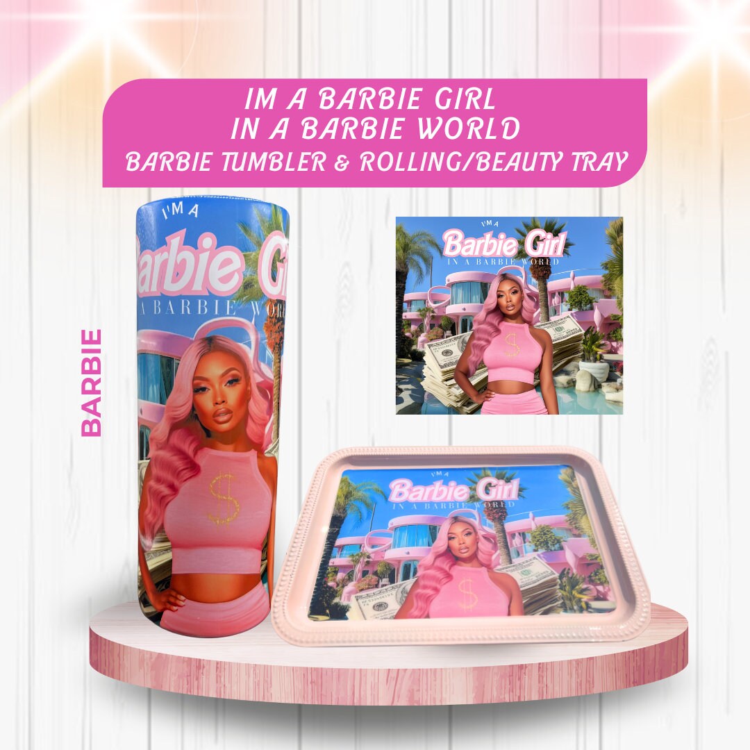 Custom Rolling Tray, BARBIE, Rolling Tray, Pink, Weed Tray, Beauty Tray ...