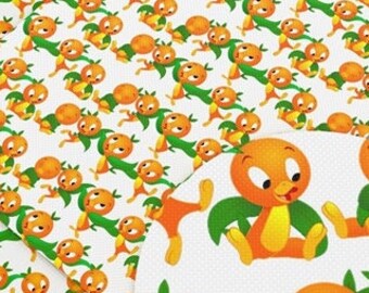Orange Bird Character Fabric - Etsy