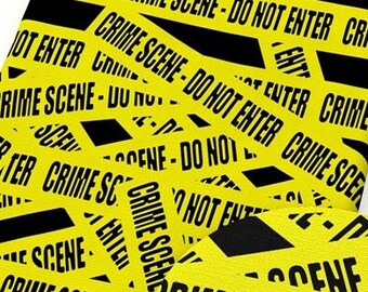 Crime Tape Fabric - Etsy