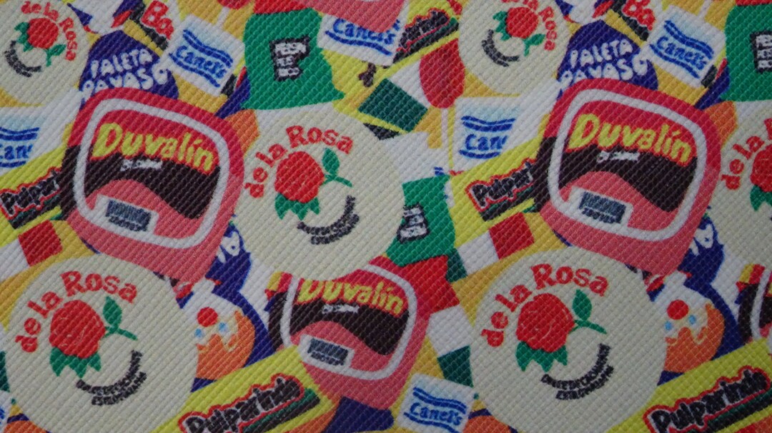 Mexican Candy Themed Faux Leather Sheet - Etsy