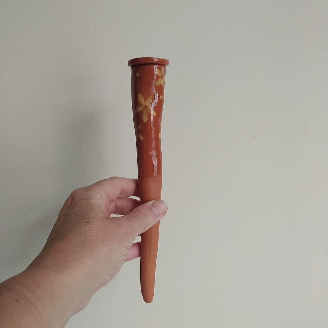 Thin Handmade Terracotta Olla Tube to Hydrate Your Plant, Organic Style ...