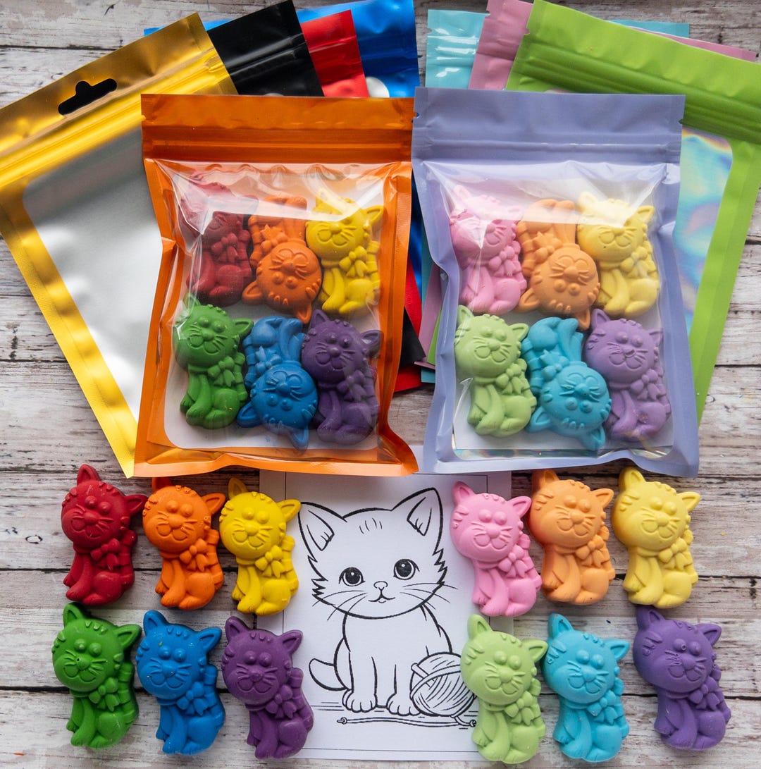 Kitty Cat Crayons Gift Set & Party Favor - Etsy
