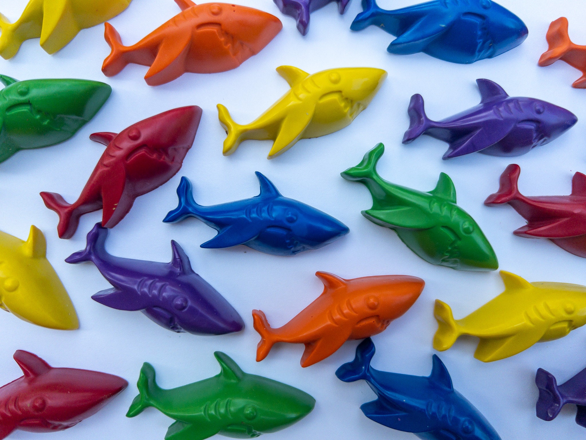 Shark Crayon Gift Set Shark Party Favor Ocean Party Favor - Etsy