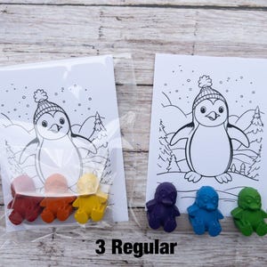 Penguin Crayon Party Favors, - Etsy