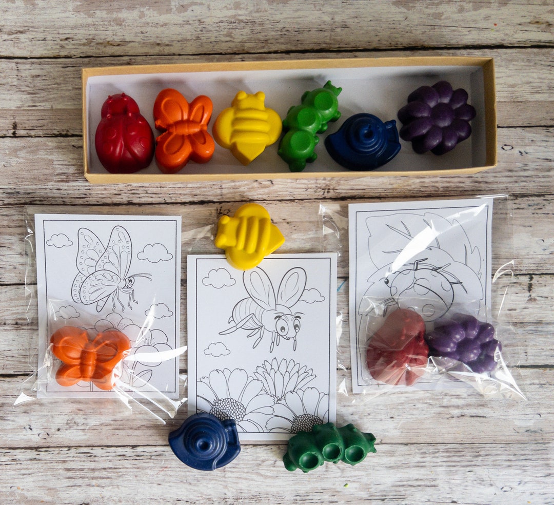 Garden Bug Crayon Party Favors, Bug Party Favor, Kids Gifts, Stocking ...