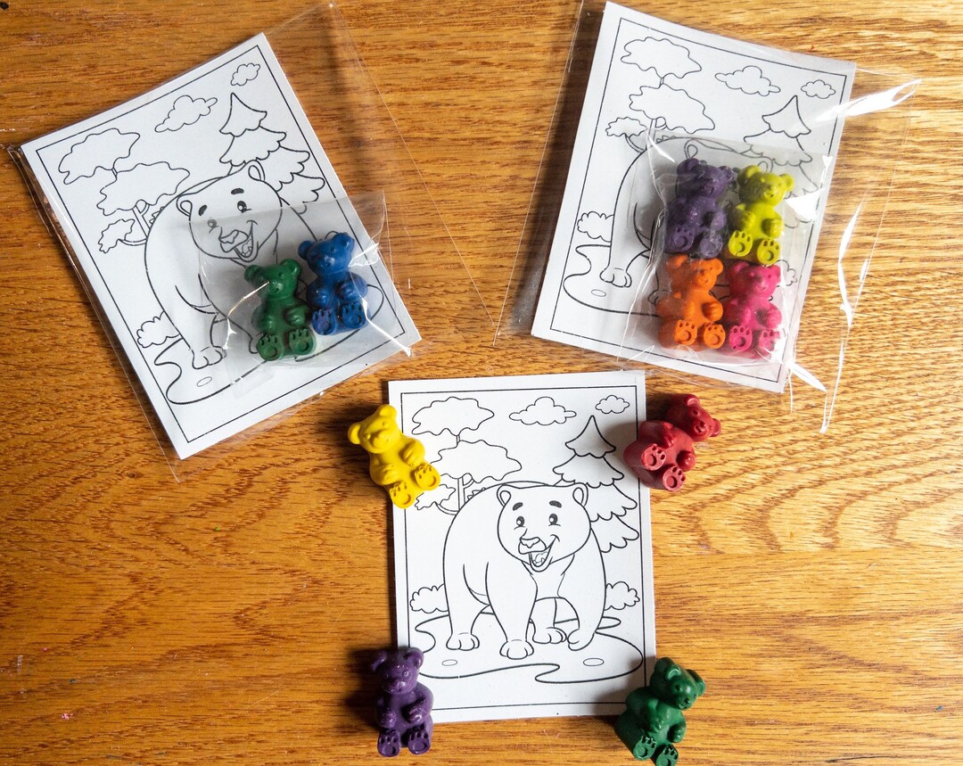 Bear Crayon Party Favors - Etsy