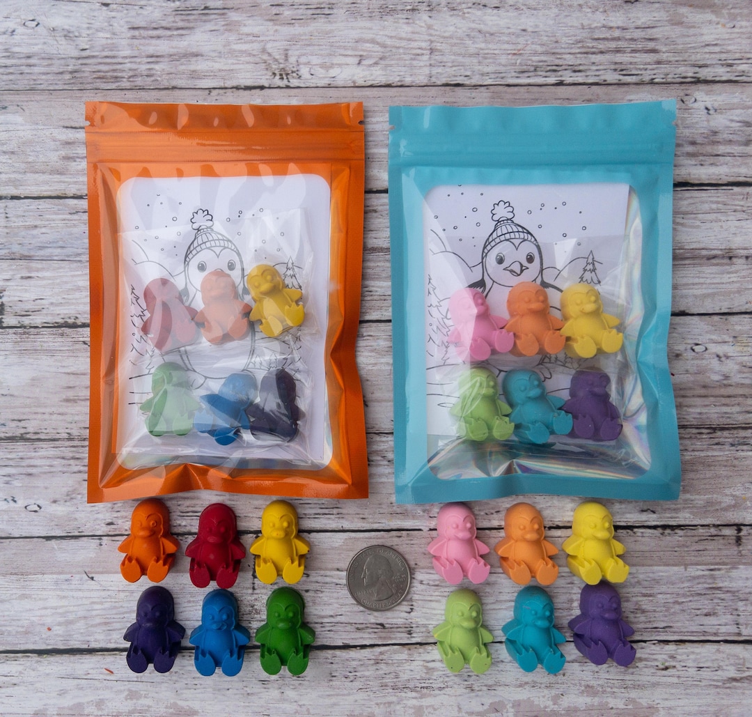 Penguin Crayon Party Favors, - Etsy