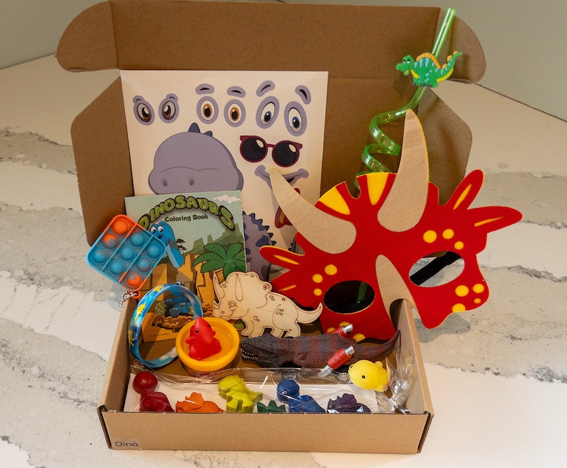 Dinosaur Surprise Box: Kids Birthday Gift Set - Etsy