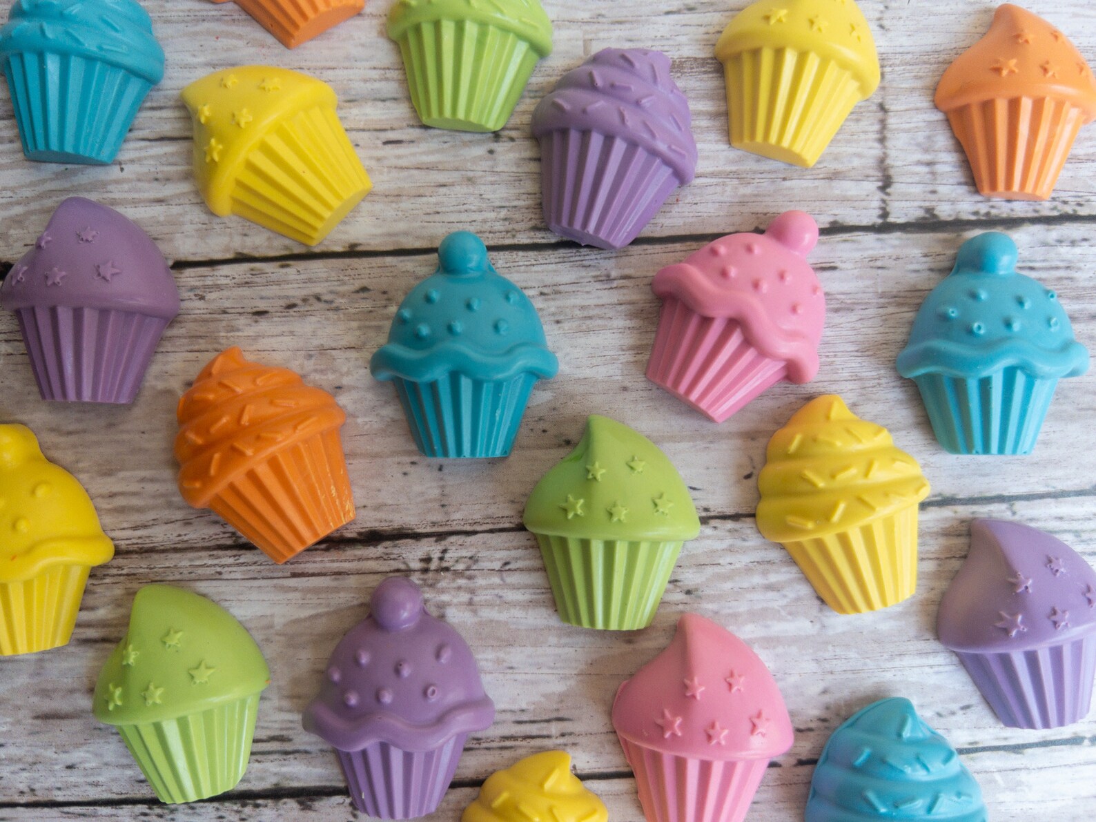 Pastel Cupcake Crayon Party Favors, - Etsy