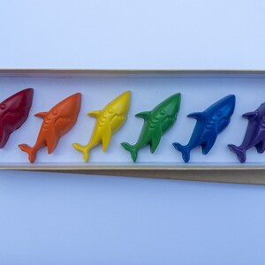 Shark Crayon Gift Set, Shark Party Favor, Ocean Party Favor, Kids Gifts ...