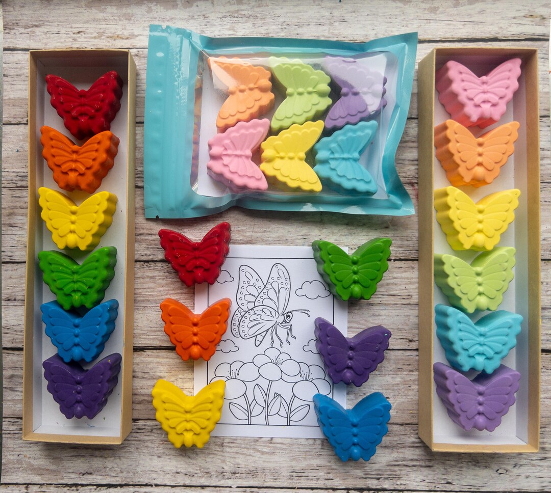 Butterfly Crayons Gift Set & Party Favors - Etsy