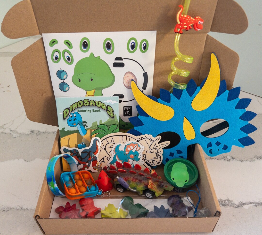 Boys Dinosaur Suprise Box, Kids Gift Box, Boy Birthday Gift, Present ...