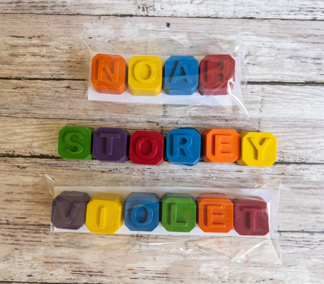 Mini Name Crayons, Back to School Student Gift, Birthday Party Favor ...
