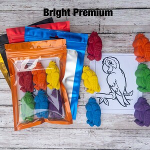 Parrot Crayon Gift Set, Party Favor, Tropical Bird Birthday Party, Kids ...