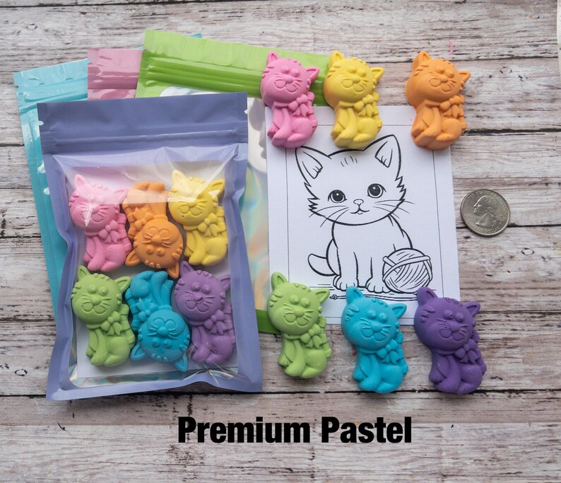 Kitty Cat Crayons Gift Set & Party Favor - Etsy