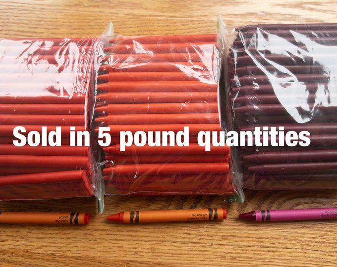 Pink Carnation Crayola Crayons 24 Crayons Same Color Etsy