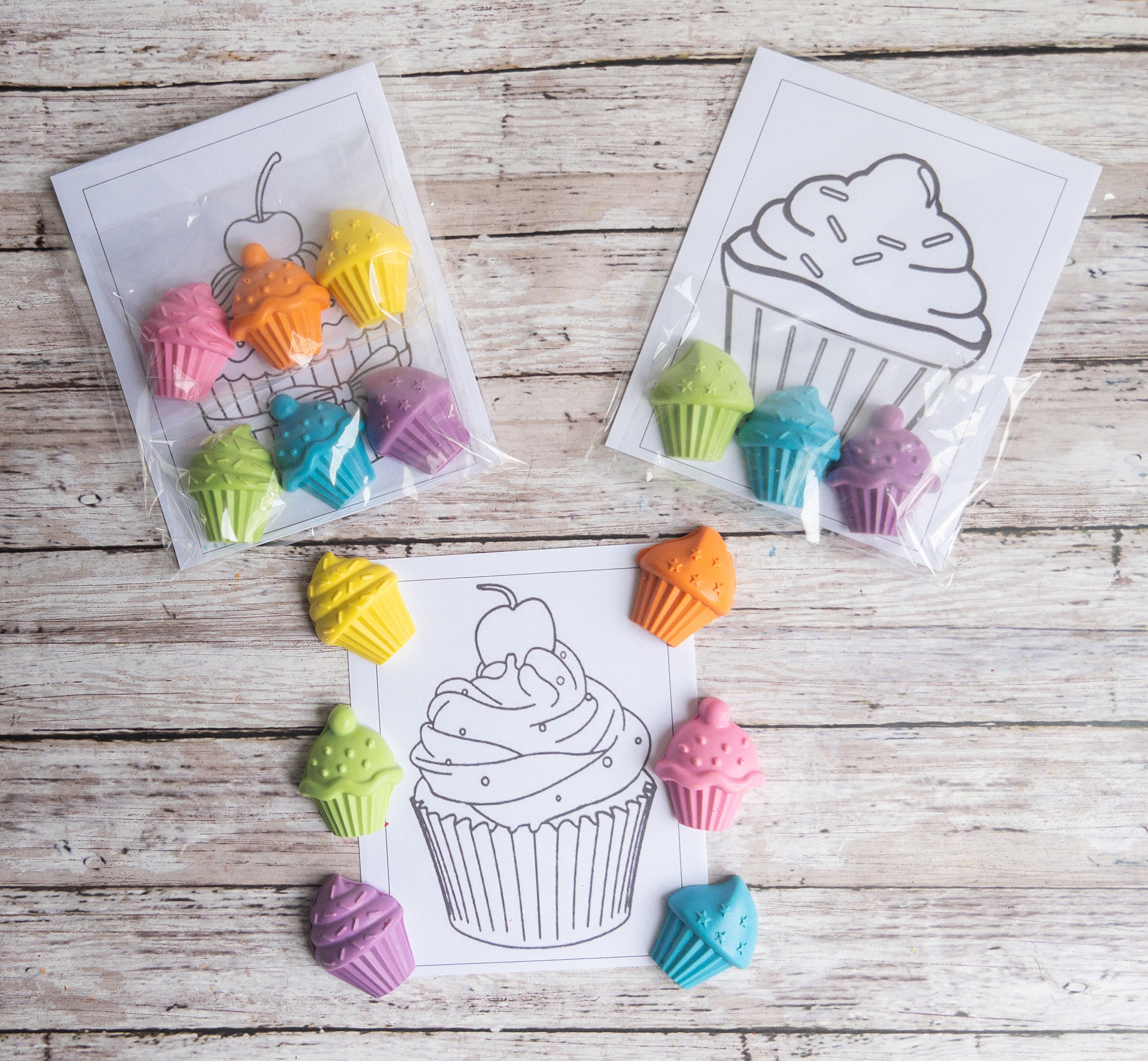 Pastel Cupcake Crayon Party Favors, - Etsy