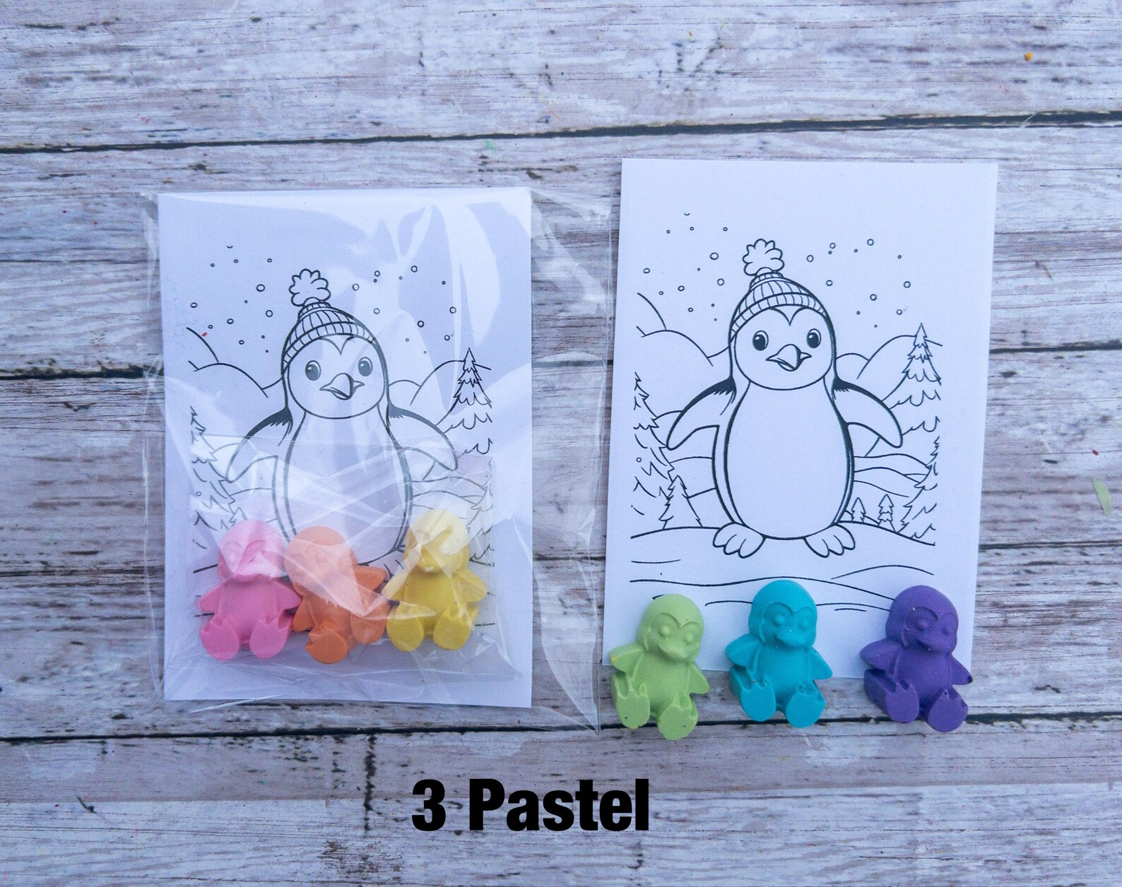 Penguin Crayon Party Favors, - Etsy