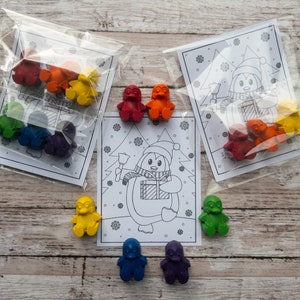 Penguin Crayon Party Favors, - Etsy