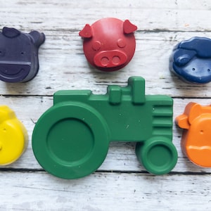 Farm Animal Crayola Crayon Party Favors: Barn, Tractor, Pig - Etsy