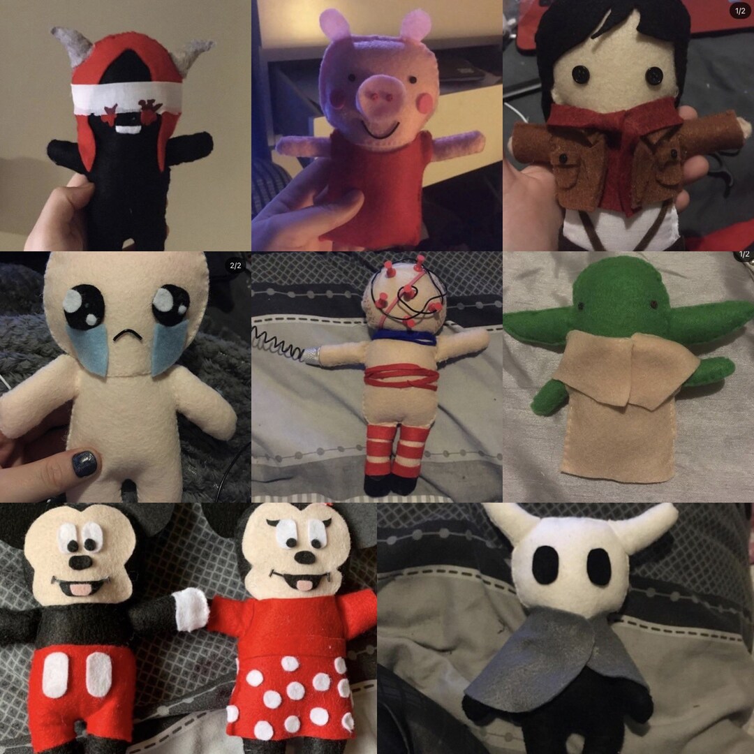 Handmade Custom Any Character Figure Plush Made to Order - See ...
