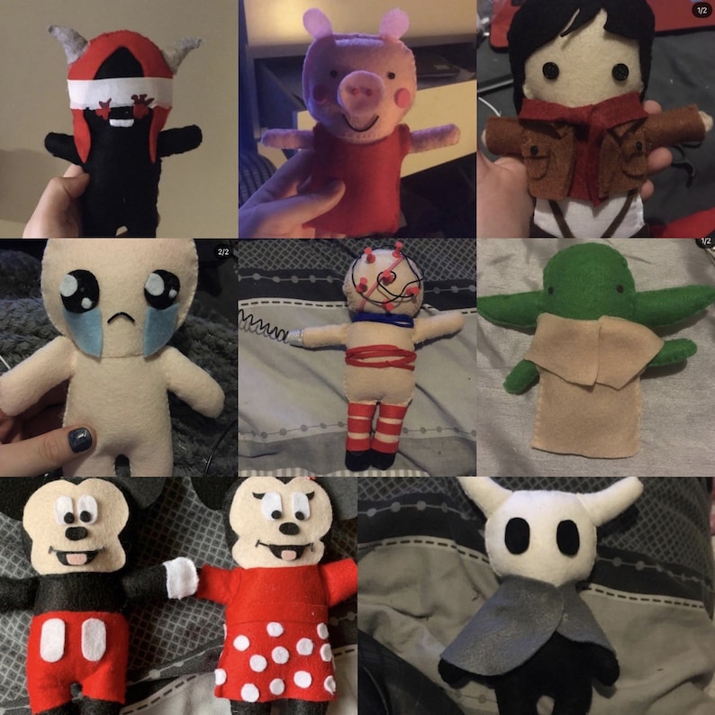 Handmade Custom Any Character Figure Plush Made to Order - See ...